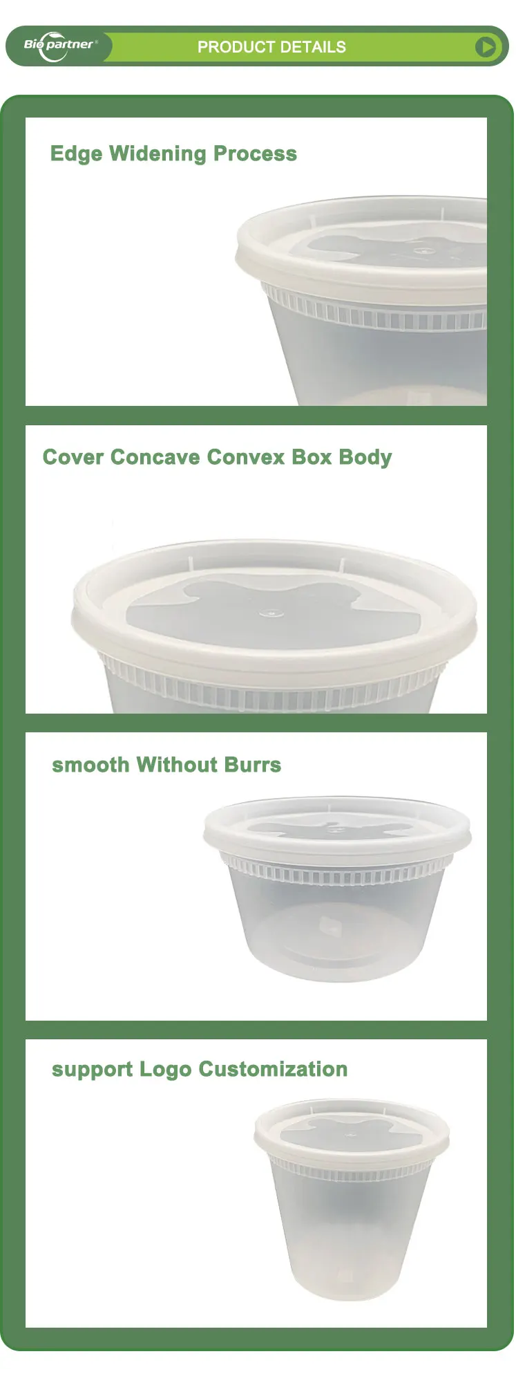 Oem Odm Printed Microwave Transparent Pp Disposable Noodle Deli Soup ...