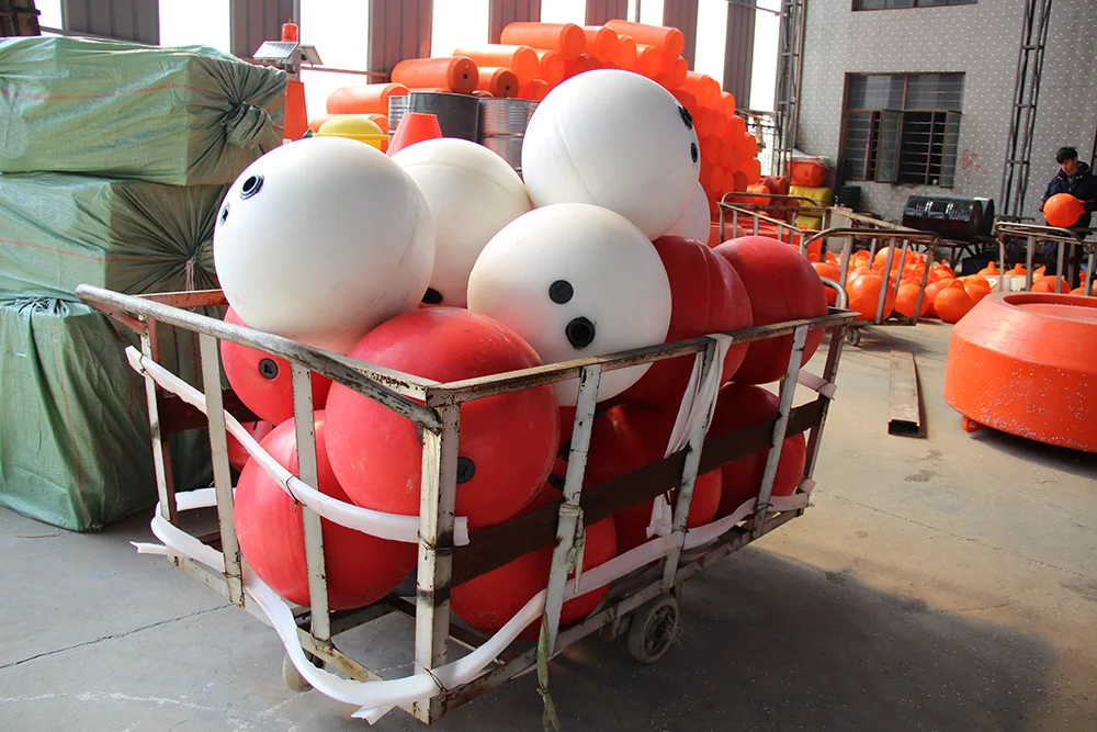 Marine Foam Filled Plastic Mooring Ball Buoy Pipeline Float Ball Ship ...