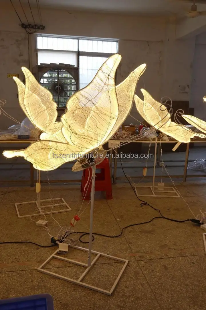 Road Lead Butterfly Lamp Large Led Lighted Wedding Butterfly ...