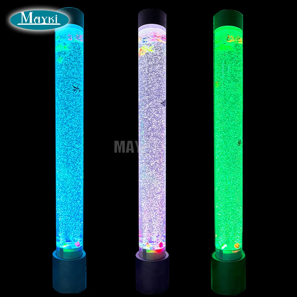 Bubble Tube Corner Set Sensory Room Kit with Fibre Optic Light for ...