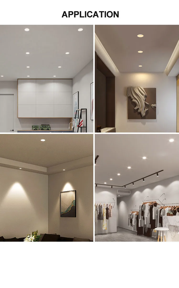 High Quality 9w 13w Cob Led Adjustable Dimmable Trimless Recessed Down ...