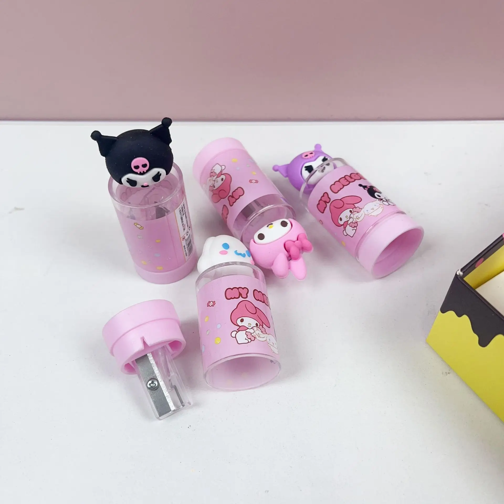San-rio Kuromi Mymelody Cinnamoroll Pencil Sharpener Student Cartoon ...