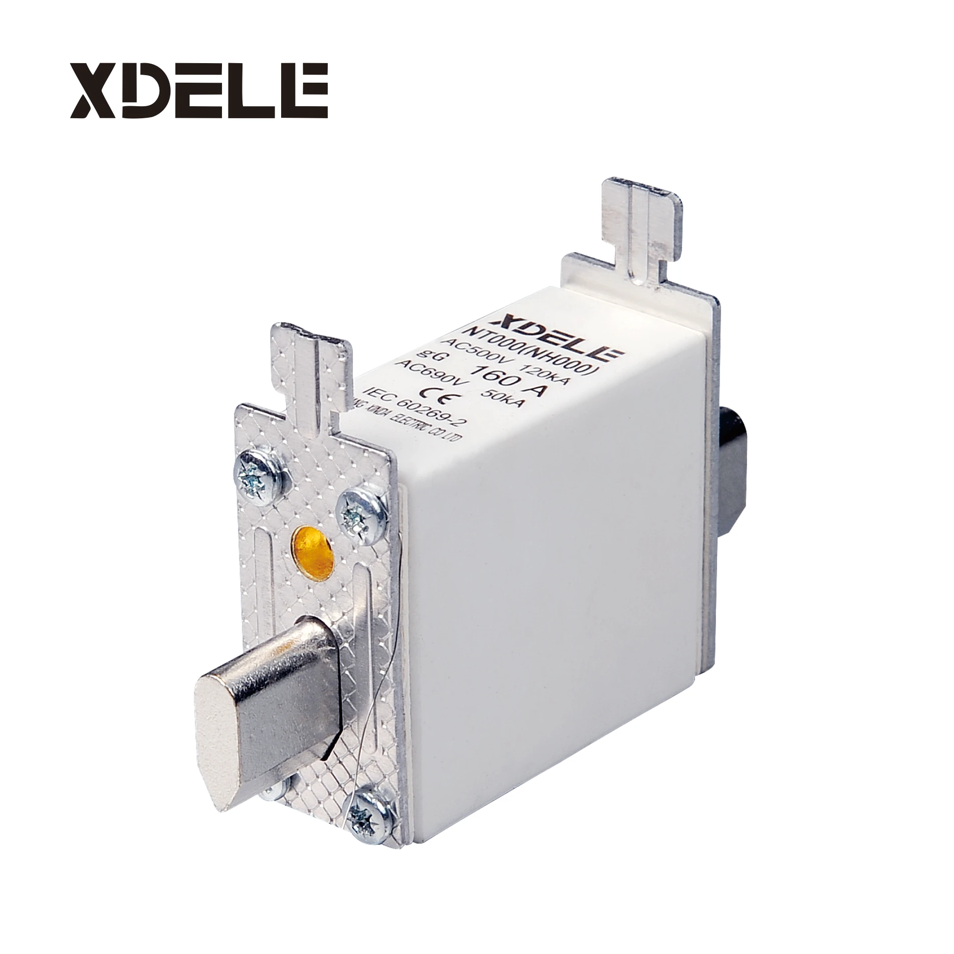 NT Series NH000 fuse components HRC 500V Fuse Holder Knife Edge Ceramic ...