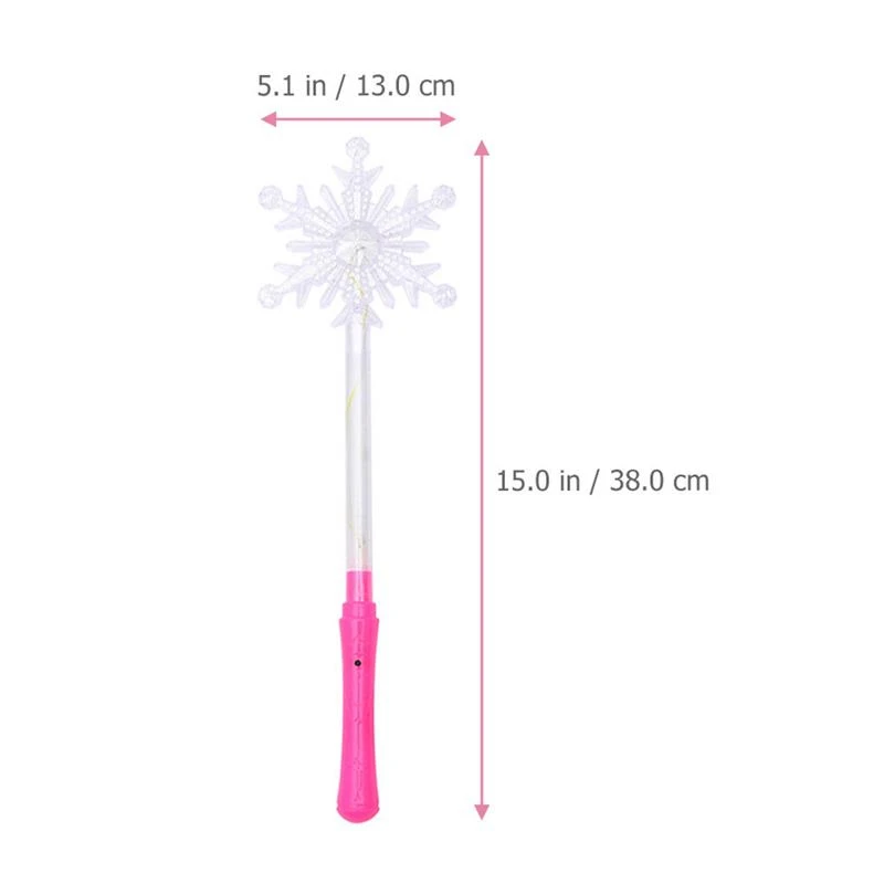 LED Light up Frozen Snowflake Wand - Perfect Party Decor
