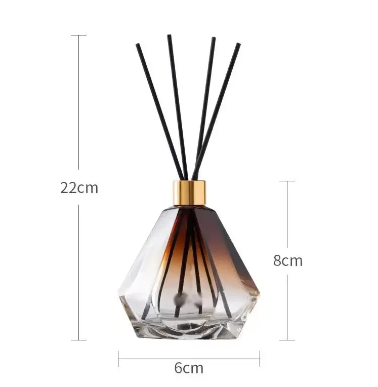 Luxury Crystal Glass 100ML Reeds Diffuser Fragrance Aromatherapy Bottle ...