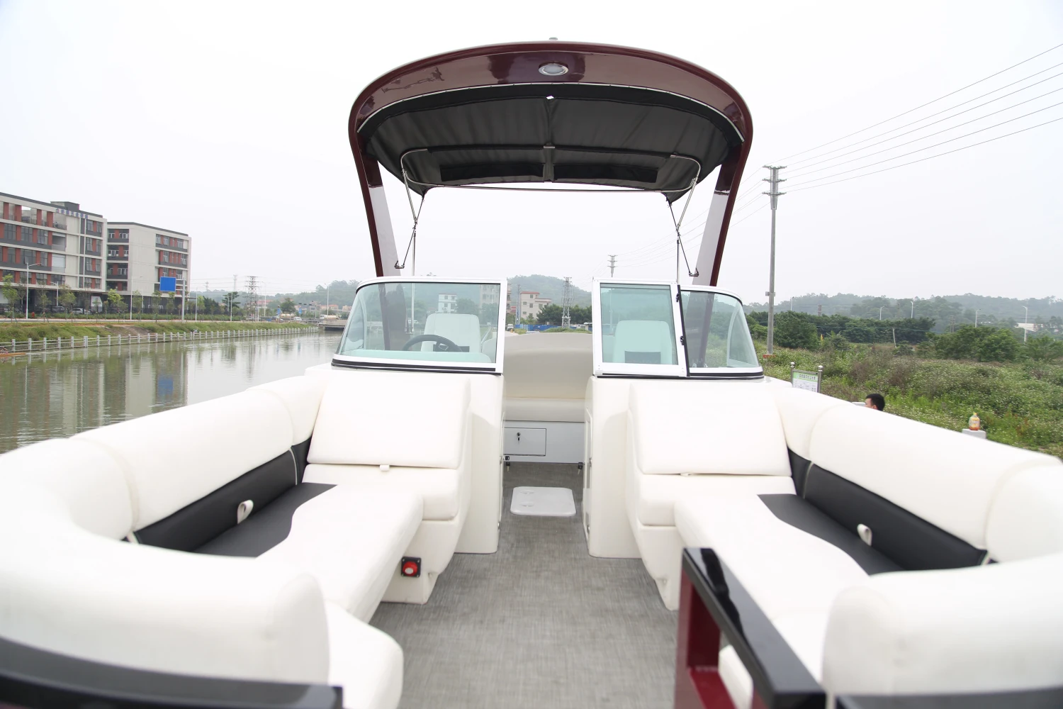 Kinocean Series Luxury Fiberglass Fishing Pontoon Boat with Nice ...