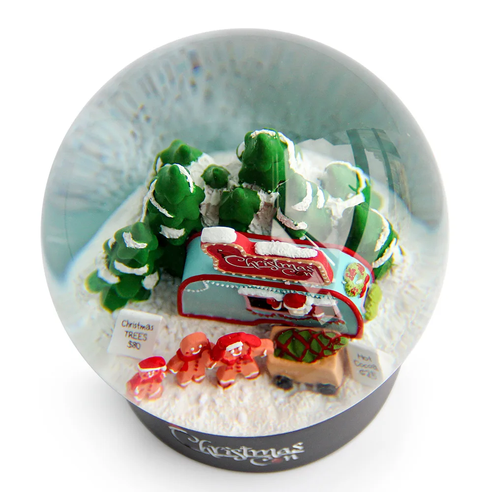 Decoration Resin Crystal Ball Snowball Souvenirs Luxury Ornament Snow ...