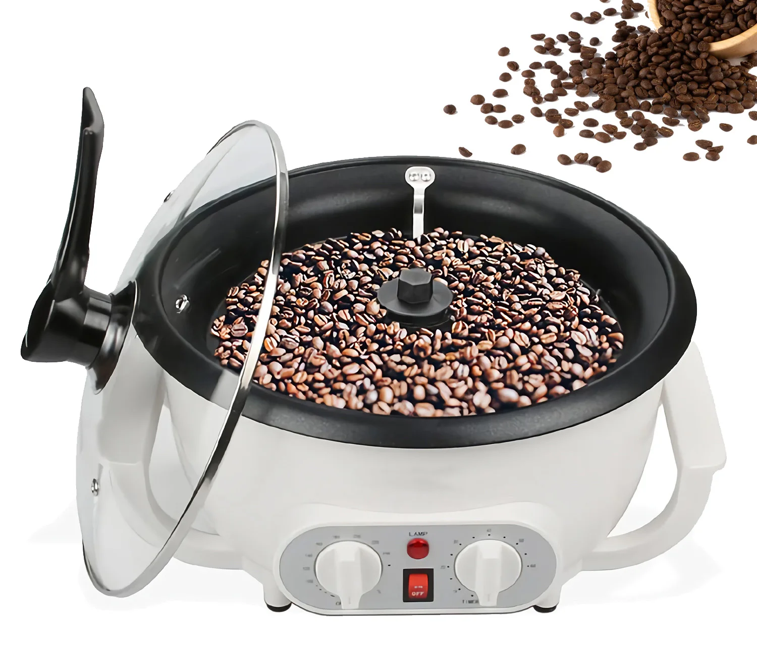 800W US Plug 110V Coffee Roaster - Mini, Efficient, and Durable