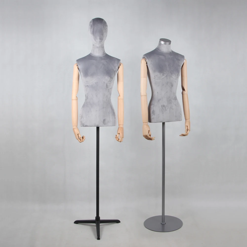 Wholesale Grey Velvet Female Mannequins Maniquine Displaying Women ...