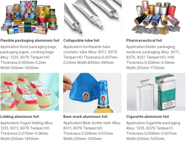 Aluminum Foil Jumbo Roll Price 8011 Aluminum Foil Material Kitchen ...