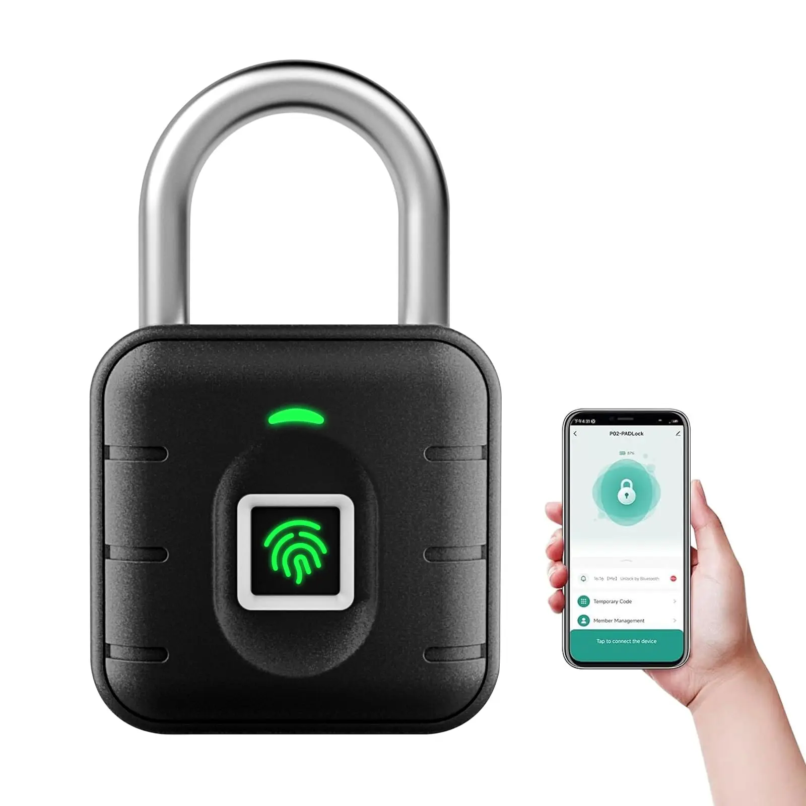 TUYA Smart Padlock - Keyless Fingerprint Lock for Luggage