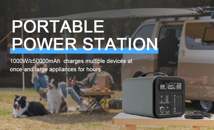 Outdoor Portable Energy Storage High-power Emergency Power Supply 1000w Portable Power Station ...