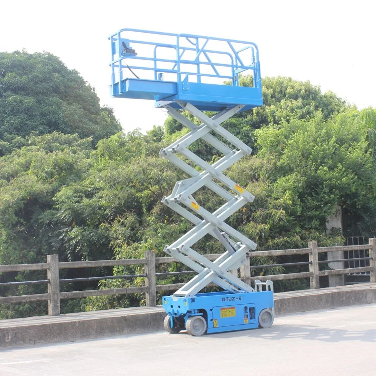 Electric Elevated Mobile Aerial Work Platform Hydraulic Automatic ...