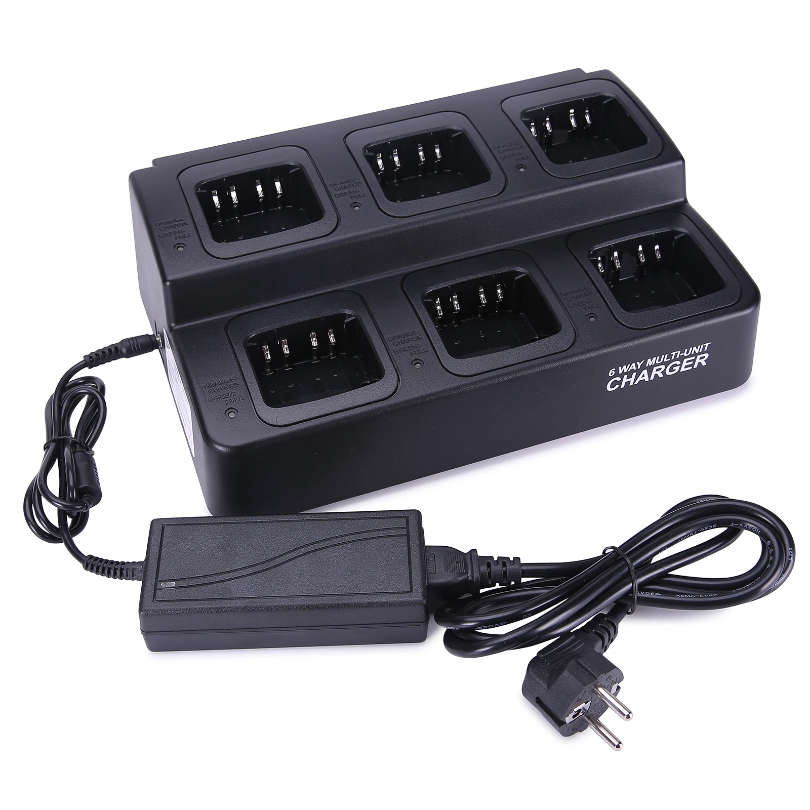 Six-way Charger Multi Unit Charger For Motorola Kenwood Icom Hytera ...