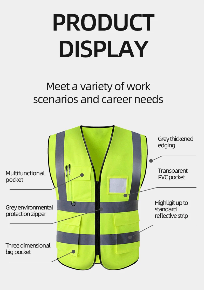 High Visibility Safety Clothing - Reflective Vests & Jackets