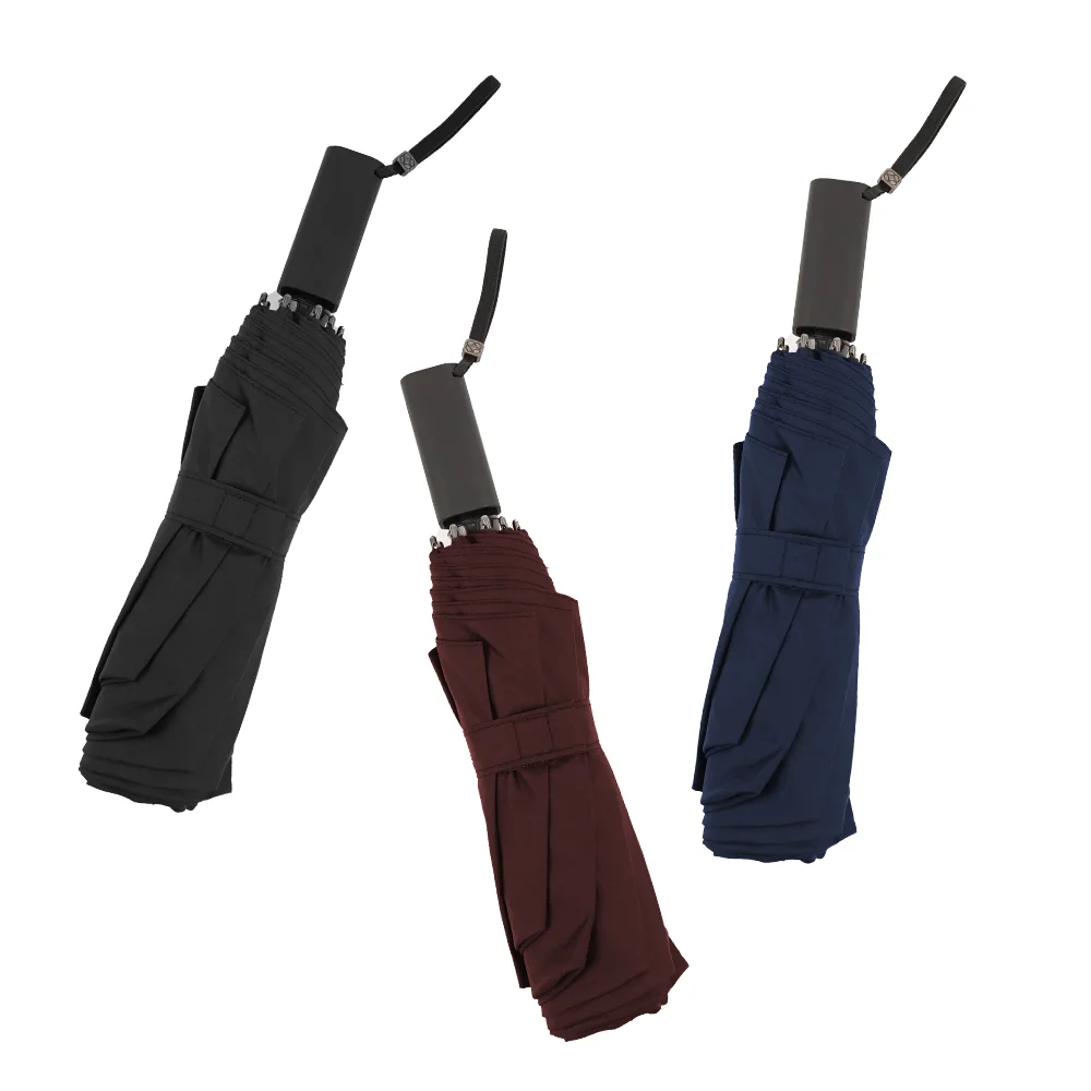 Multi Color Manual Logo Customizable 3 Folding Umbrella Sun And Rain ...