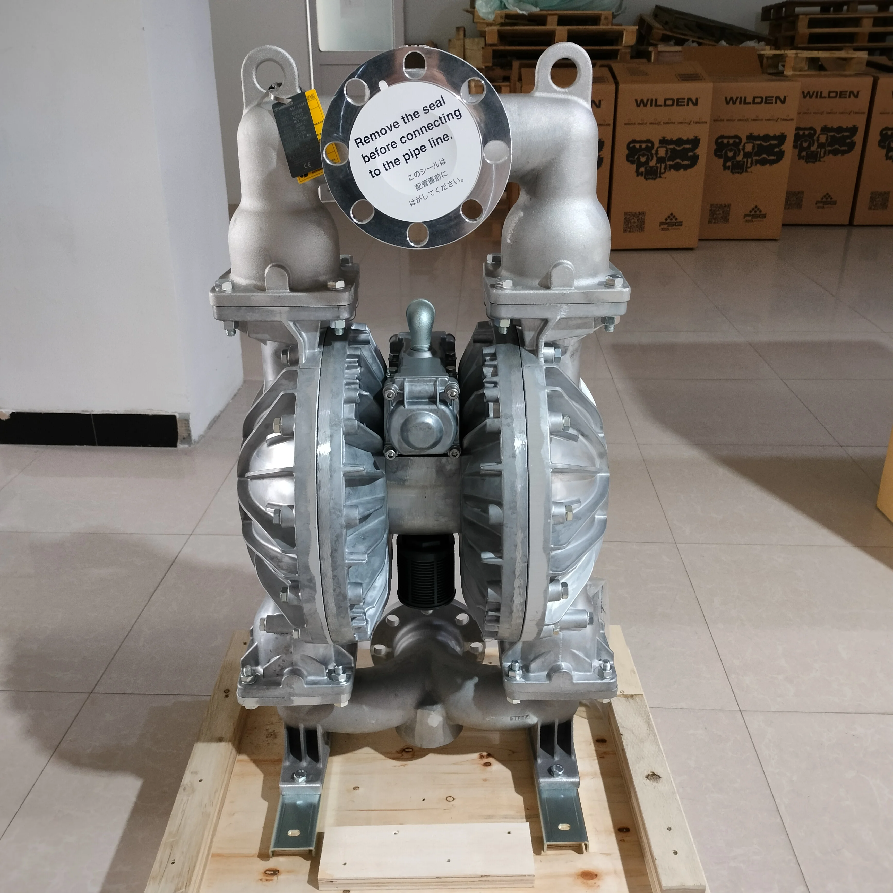 Air-operated Double Pneumatic Diaphragm Pump Ndp-80ban With Stainless Steel Shell And Ptfe ...