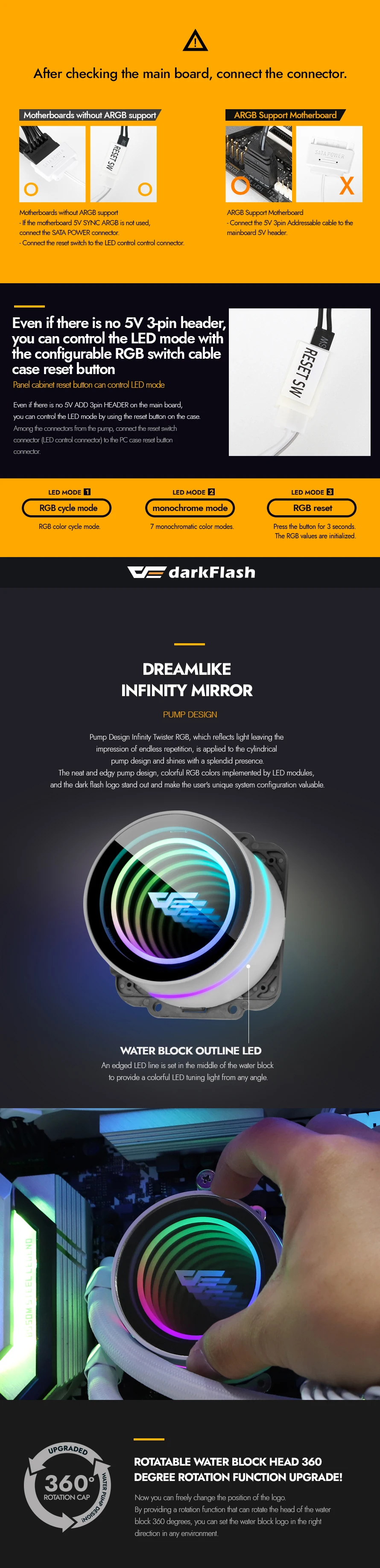 Darkflash Dx360 Liquid Cpu Cooler Computer Chassis Fan Heatsink Cooler ...