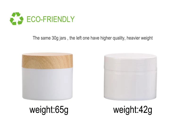 10g 15g 30g 50g 100g 200g Bamboo Lid Big Size Cream Cosmetic Plastic ...