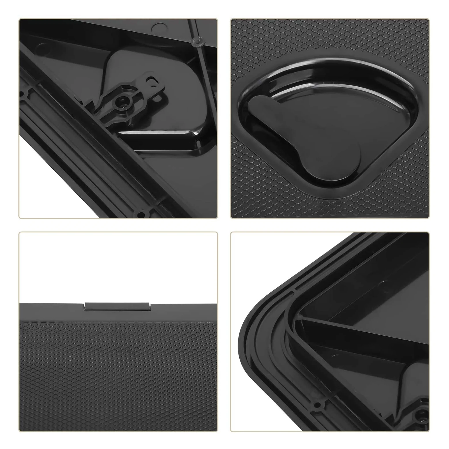 Marine Hatch Cover and Lid with Locking Slam Latch Handle White ...