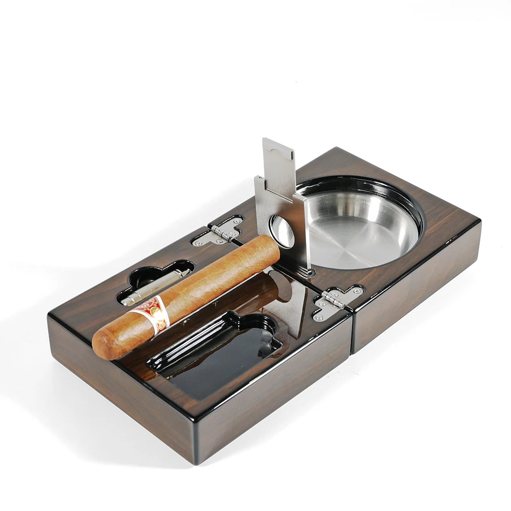 Wooden Cigar Accessories Kit Gift Sets Humidor Set Humidifier Wood ...