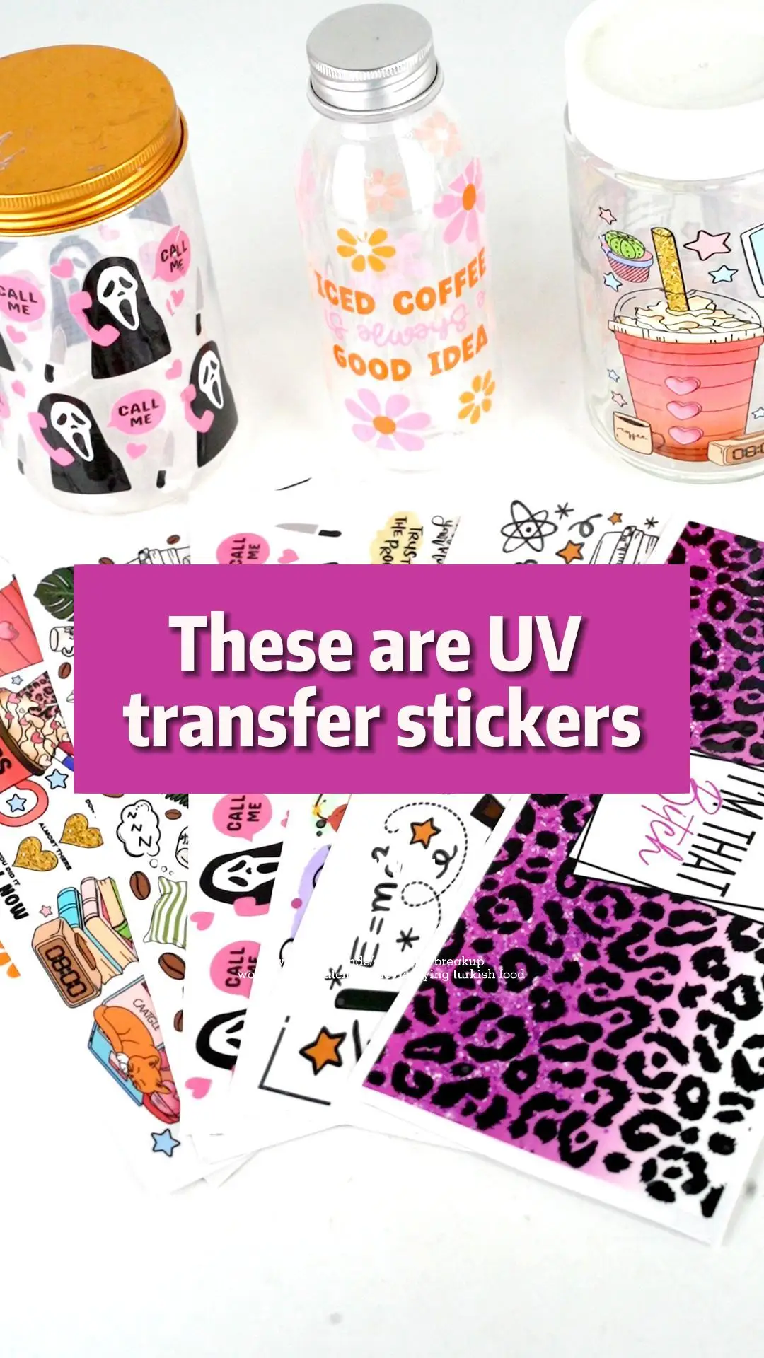 Custom Printing Vinyl Uv Transfer Sticker Transparent Logo Metal ...