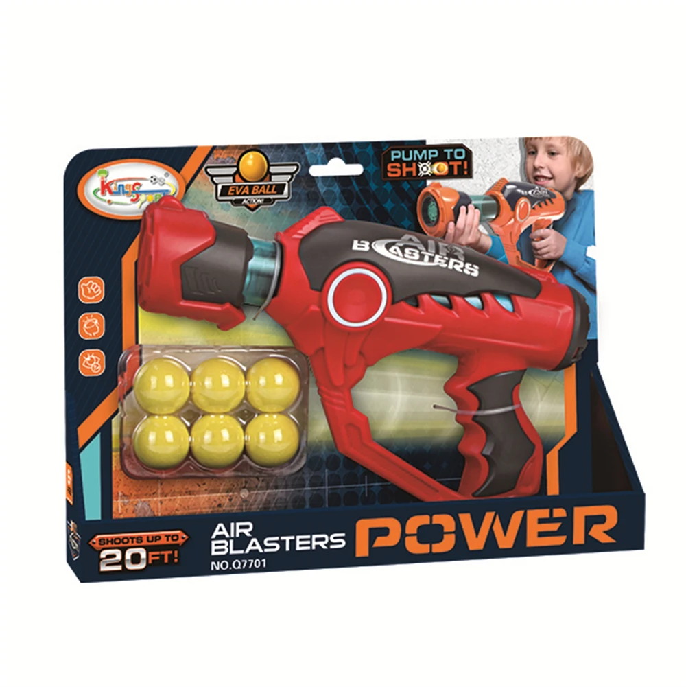 Air Power Blaster Toy Gun With 12pcs Air Balls Blaster Pressure Gun For ...