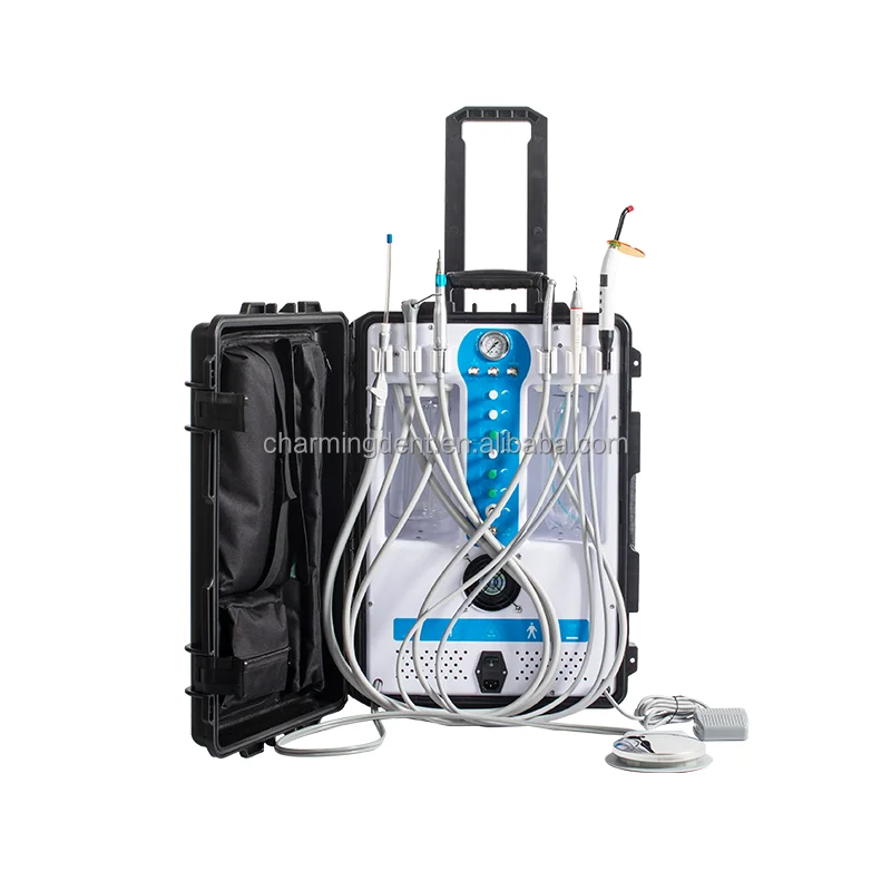 Portable Dental Unit with Built-in Air Compressor