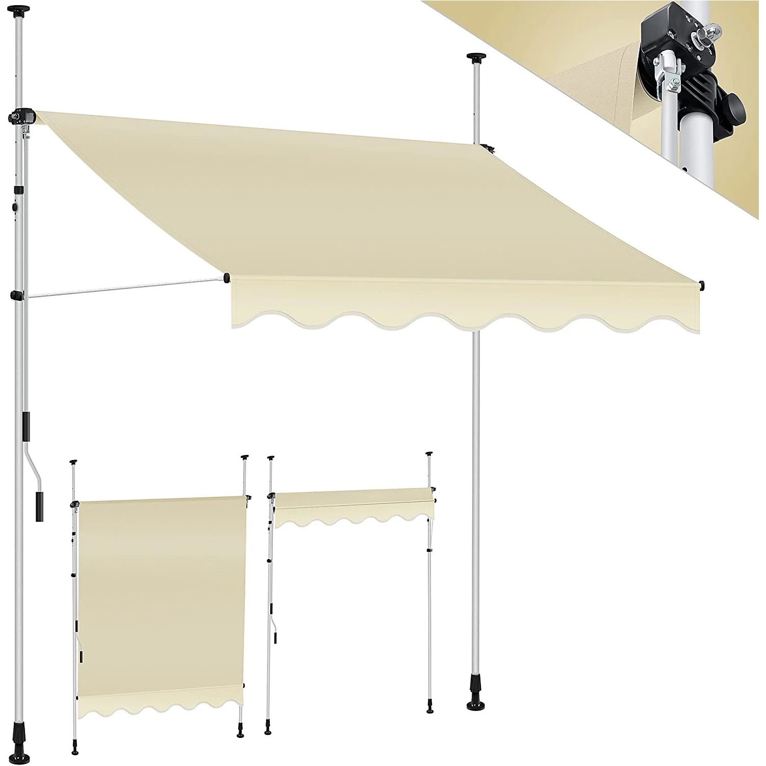 Alibaba.com: Uplion Clamp Awning with Hand Crank, Height-adjustable ...