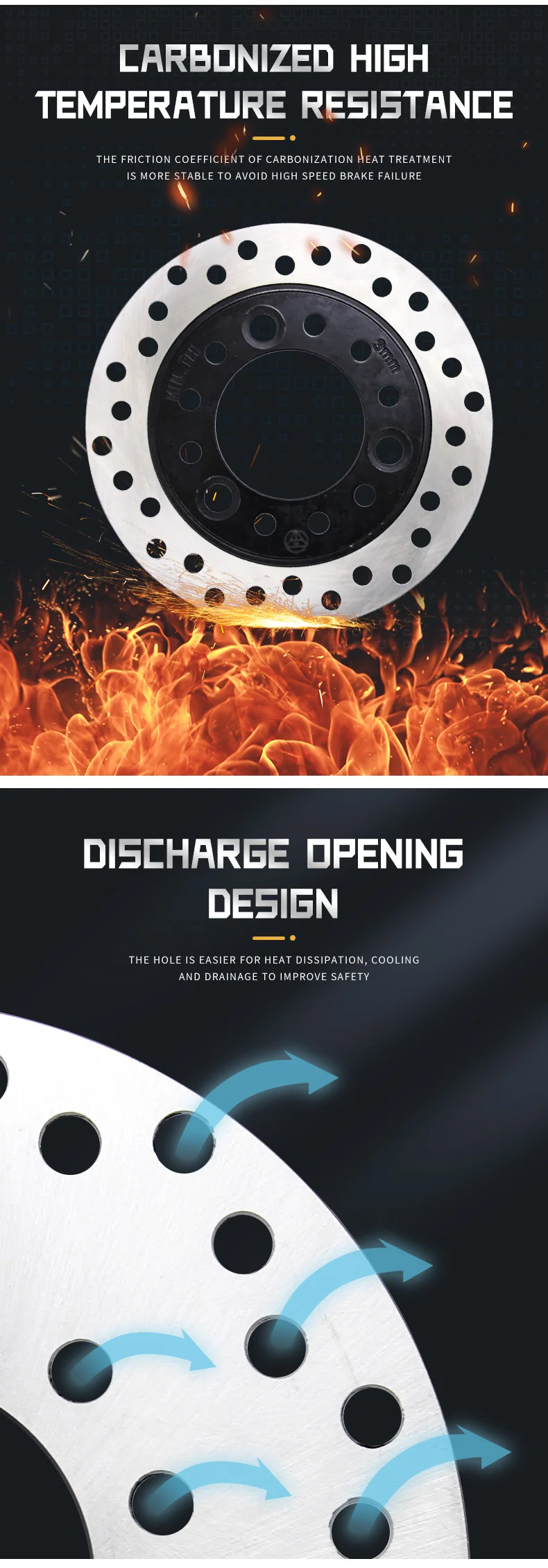 High Quality Stainless Steel DR. 160A 160mm Black Disc Brake for ...