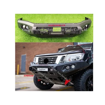 Steel Front Bumper For Nissan Navara Np300 2015-2020 With Led Light ...