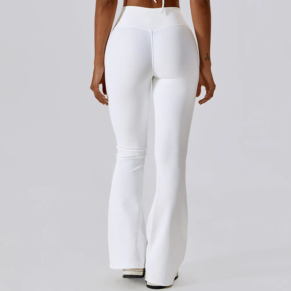 Custom Workout Gym Fitness Sets Flared Yoga Leggings Women Gym Wear V ...