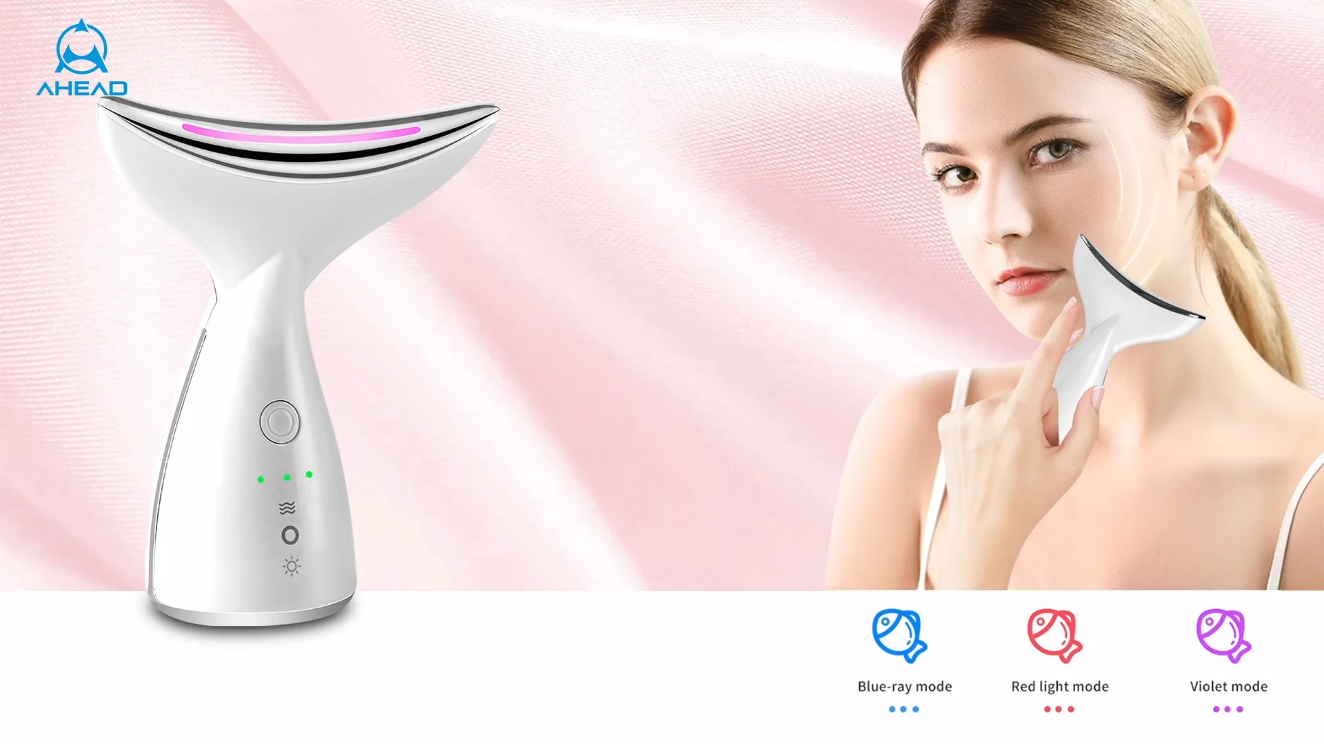 Beauty Tool Face Lifting Massage Vibration Led Device Tightening Ems ...