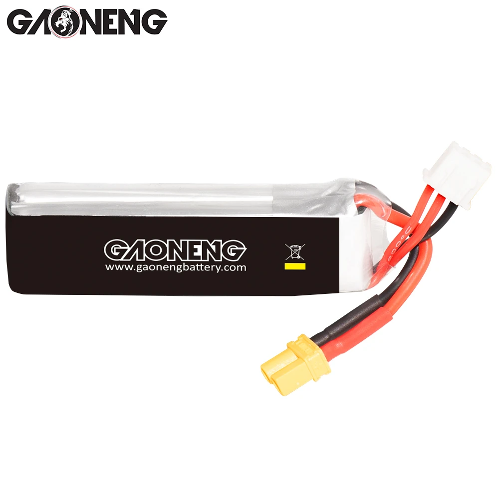GAONENG GNB 450mAh 2S 7.4V 80C XT30 LiPo Battery Pack for Mini FPV ...