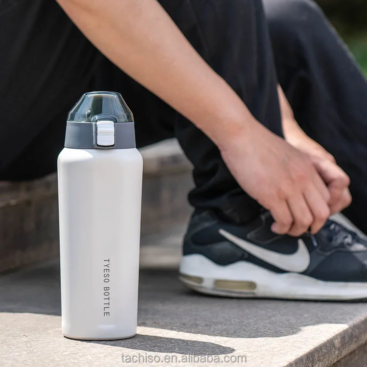 Tyeso Modern Design 18/8 Stainless Steel Water Bottle 600ml Large ...