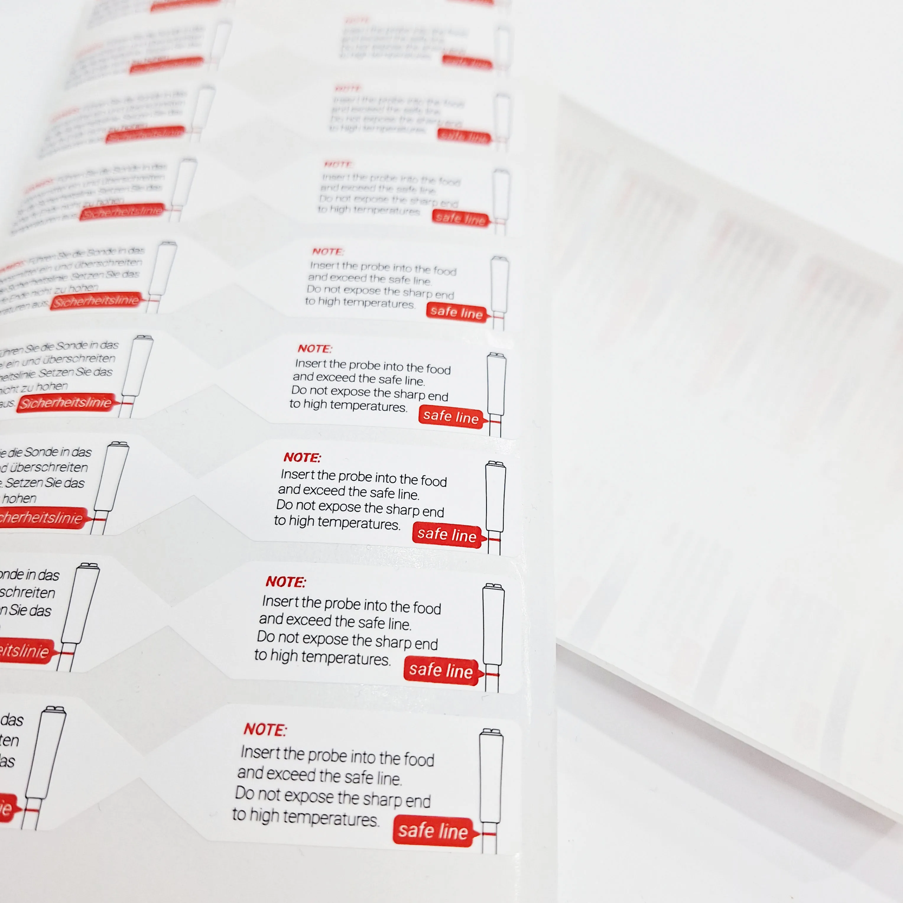 Custom Movable Product Labels Adhesive Copperplate Paper Waterproof ...