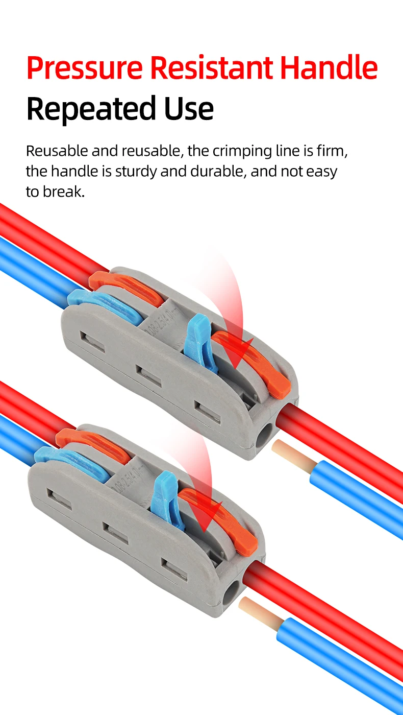 Universal Lever Compact Cable Wiring Connector Circuit Inline Quick ...