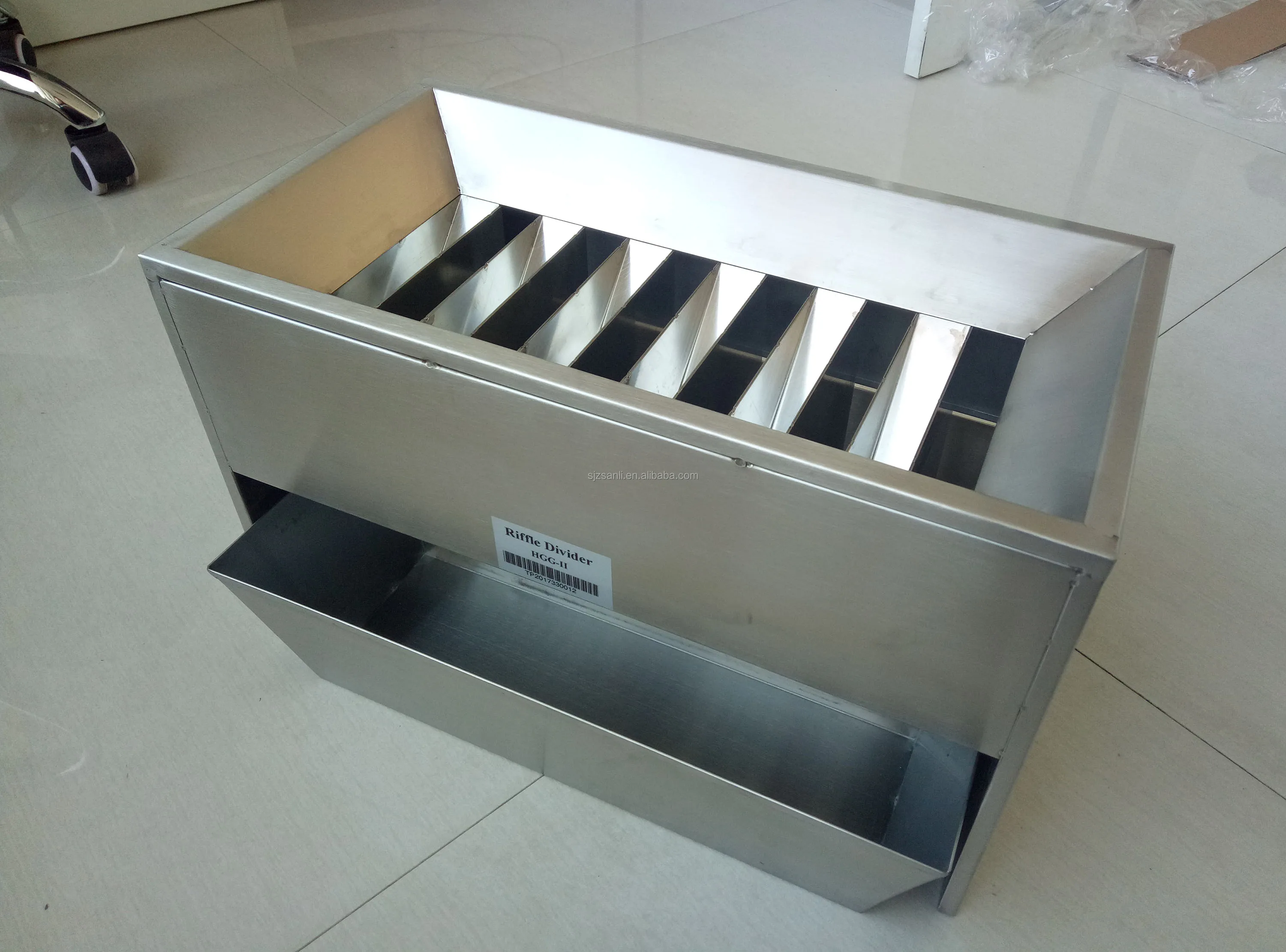 Grain Seed Riffle Sample Divider Stainless Steel - QT