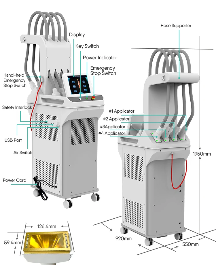 Rheinlaser High Power Body Sculpt Machine 1064nm Diode Laser Lipolysis ...