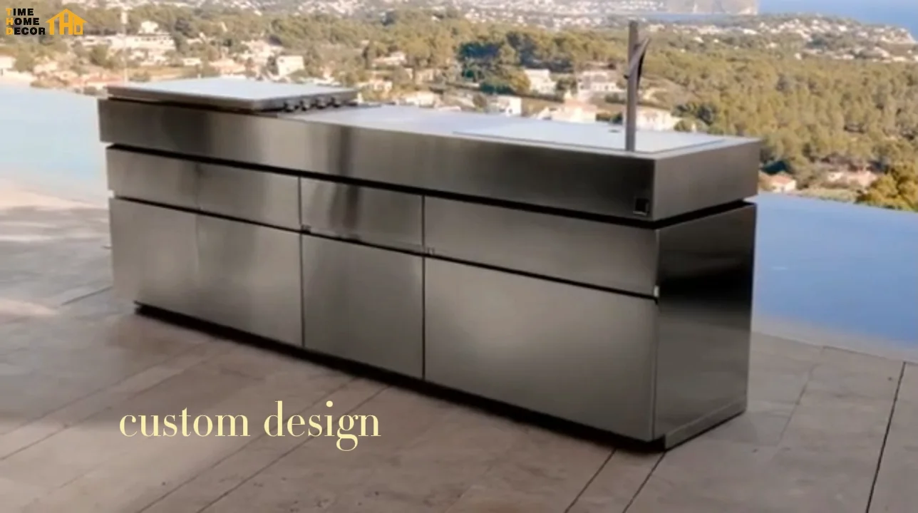 Custom Modular Outdoor Kitchen Garden State Stainless Steel Outdoor Bbq ...