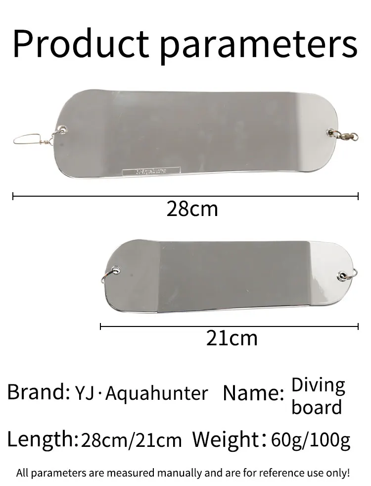11in/28.5cm Chrome Sliver Fishing Flasher Lure with 2 Fins Salmon Deep ...