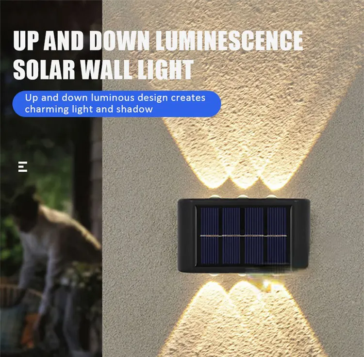 12 Hours Lighting 2 Packs 12 Led Wall Mounted Pathway Lights Outdoor ...