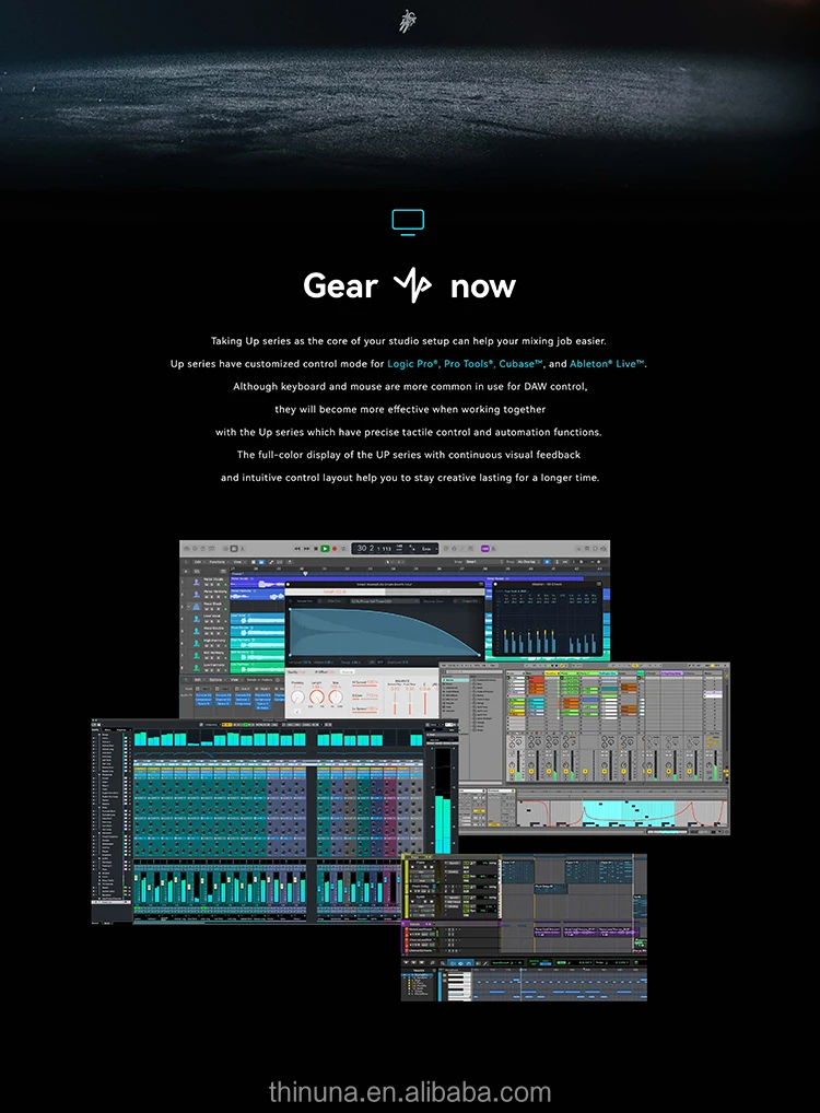 Midiplus Up+ Eight Channel Motorized MIDI Controller Mixer & DJ Console