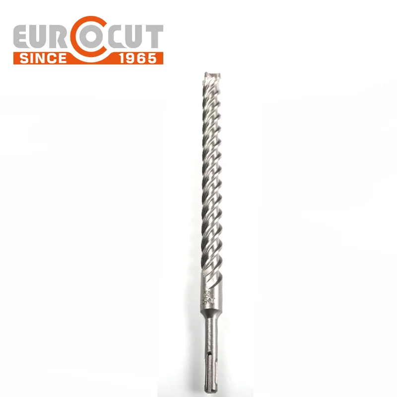 Eurocut Industrial Grade Sds Plus Cement Hammer Drill Bits Cross Head ...