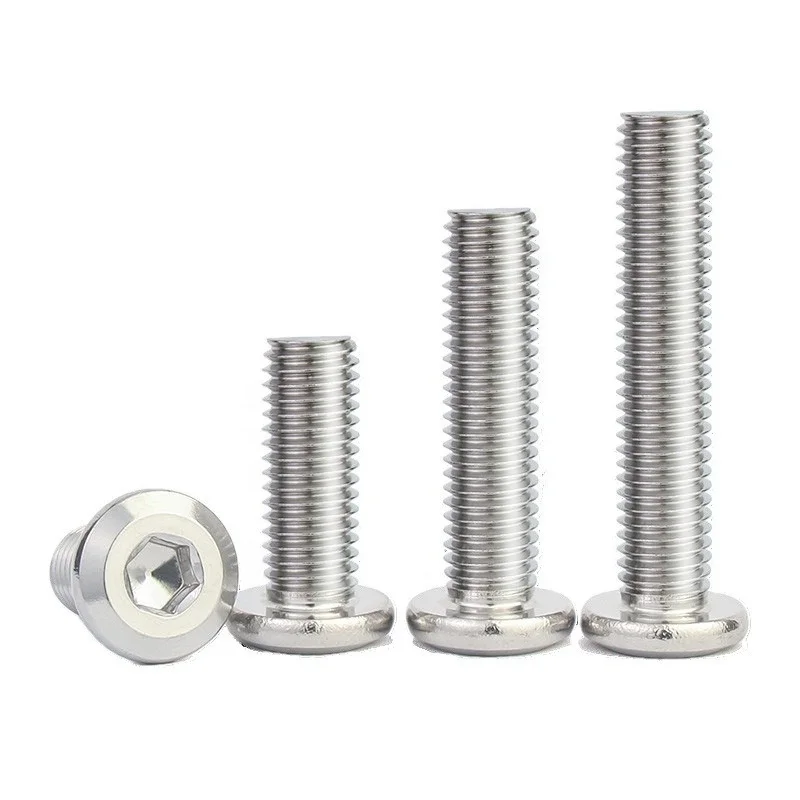 304 Stainless Steel Chamfered Hex Head Oblique Flat Head Hollow Hexagon ...