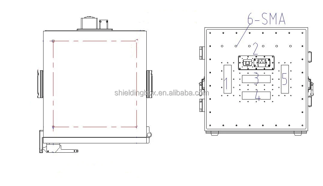 40x40x40cm High Isolation RF Shielded Box - 80db Signal Blocking