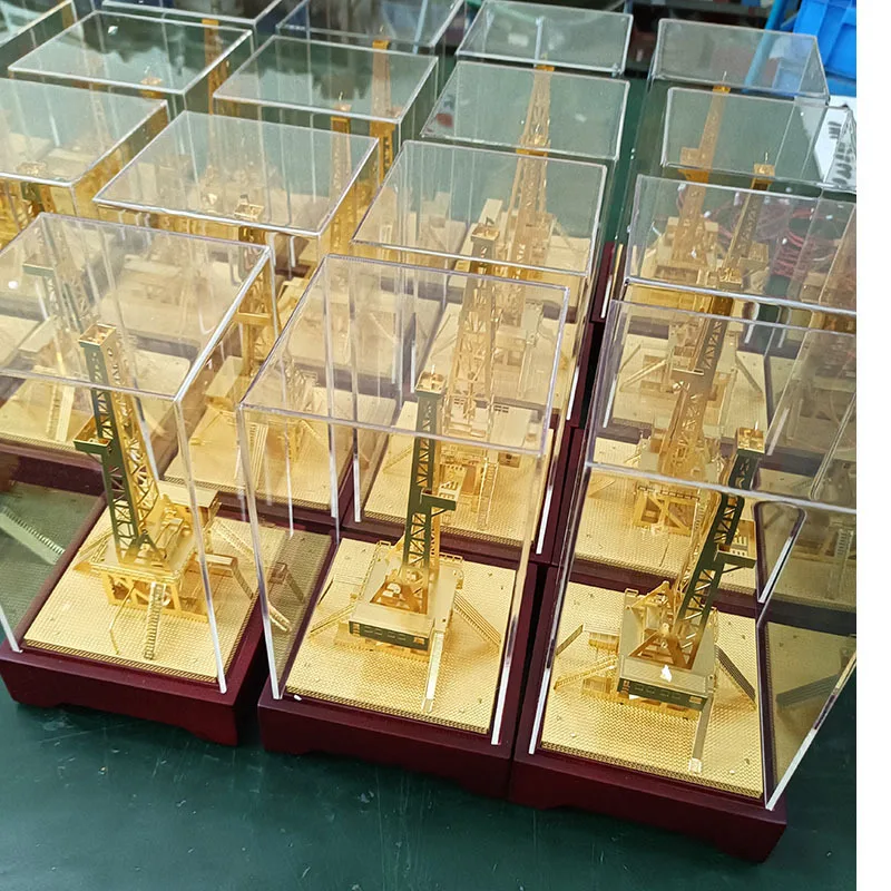 Oilfield Oil Well Drill Rig Model Gauge Scale Oil Pump Jack