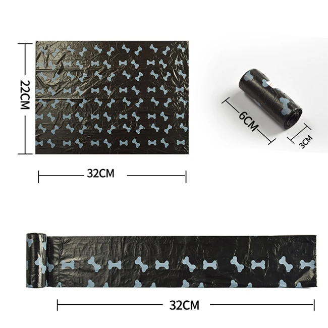 Scented Disposable Compostable Pet Biodegradable Dog Poop Baggies Poop ...