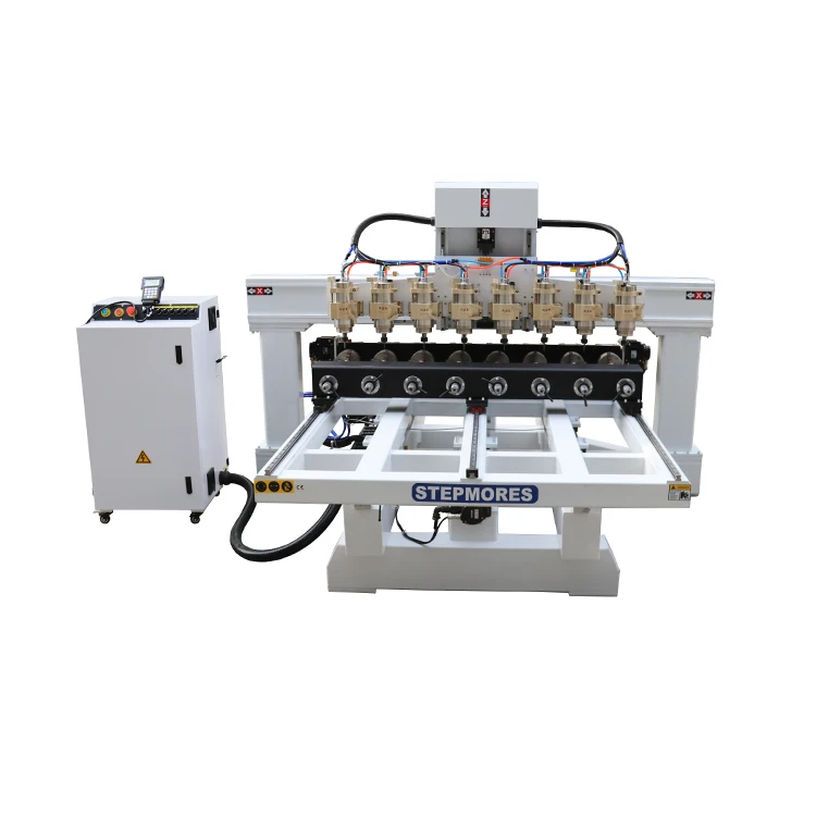 Multi Spindles 8 Heads Rotary 4axis 3d Cnc Machine Wood Carving ...