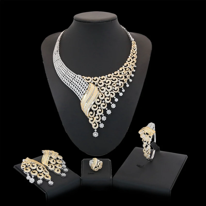 Artificial American Diamond Jewellery Sets Made in China